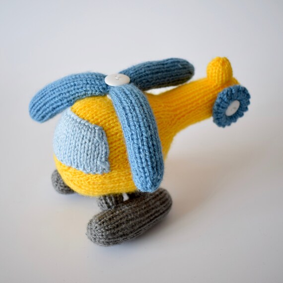 Helicopter Toy Knitting Pattern - Etsy
