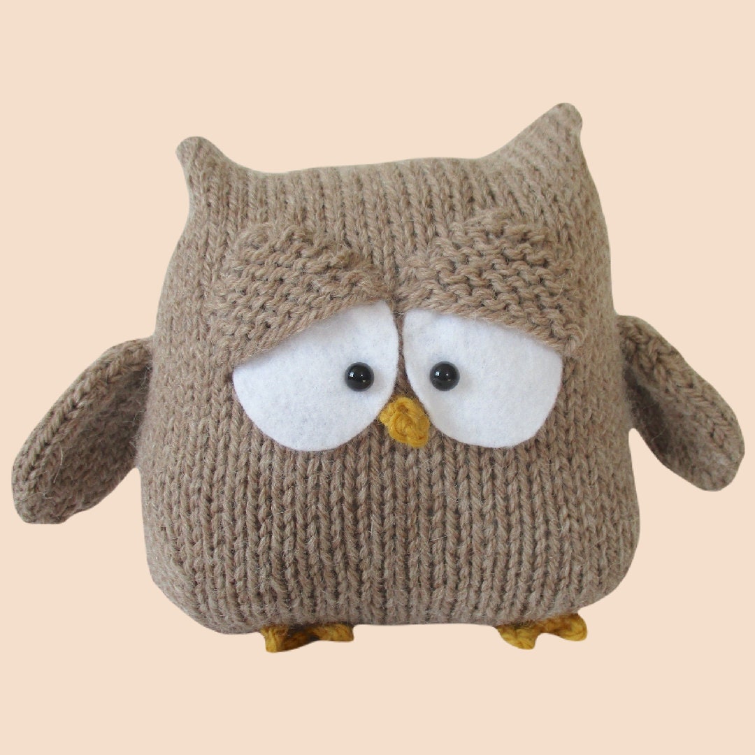 Oscar the Owl Toy Knitting Patterns - Etsy