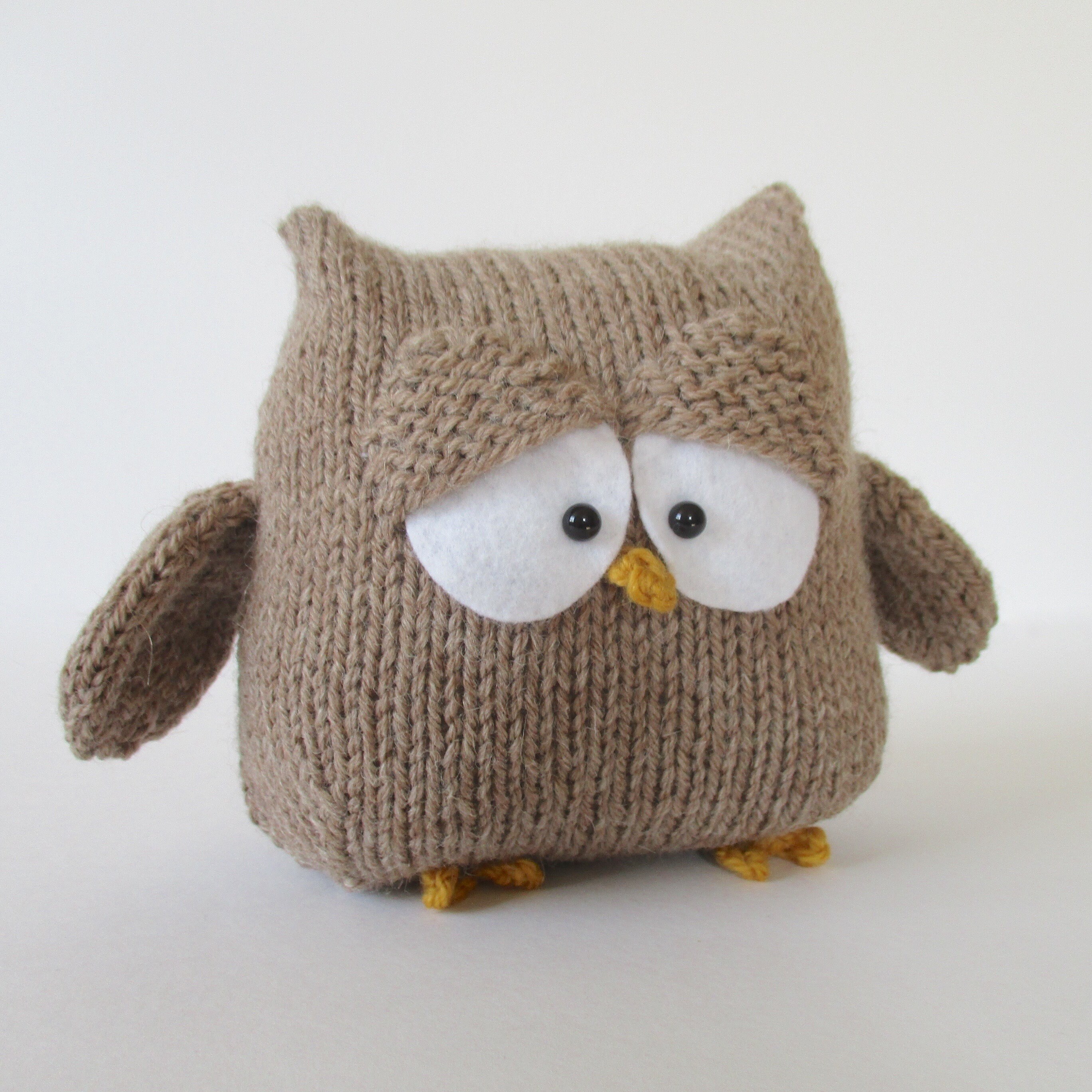 Oscar the Owl Toy Knitting Patterns | Etsy