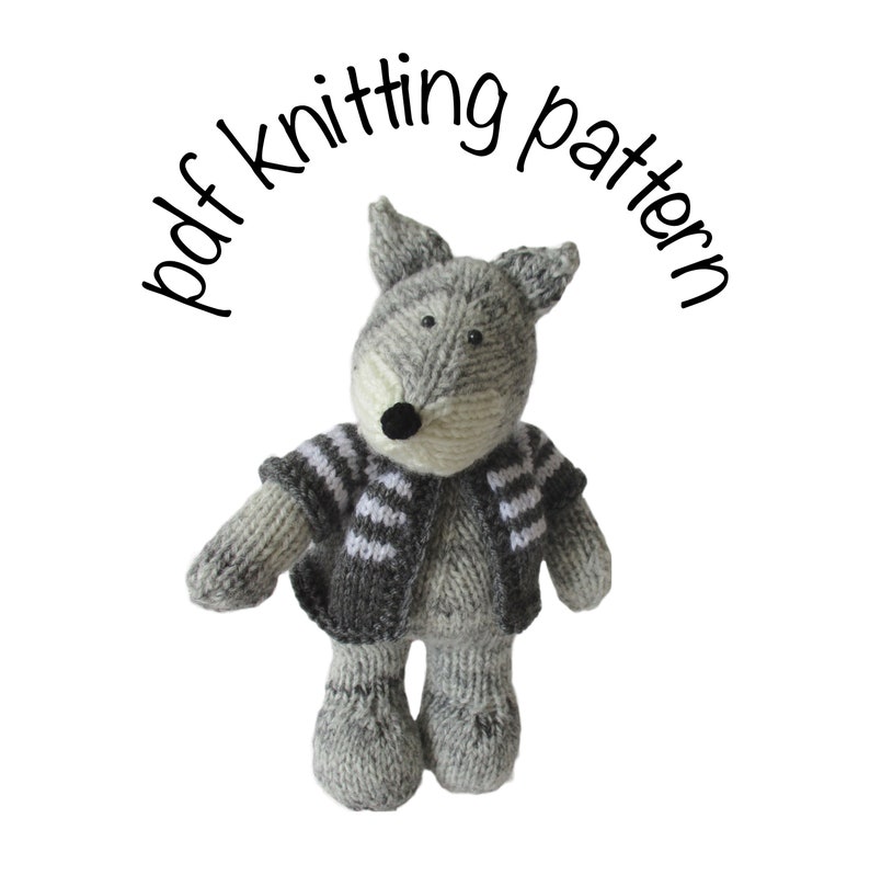 Gray Wolf Toy Knitting Patterns - Etsy