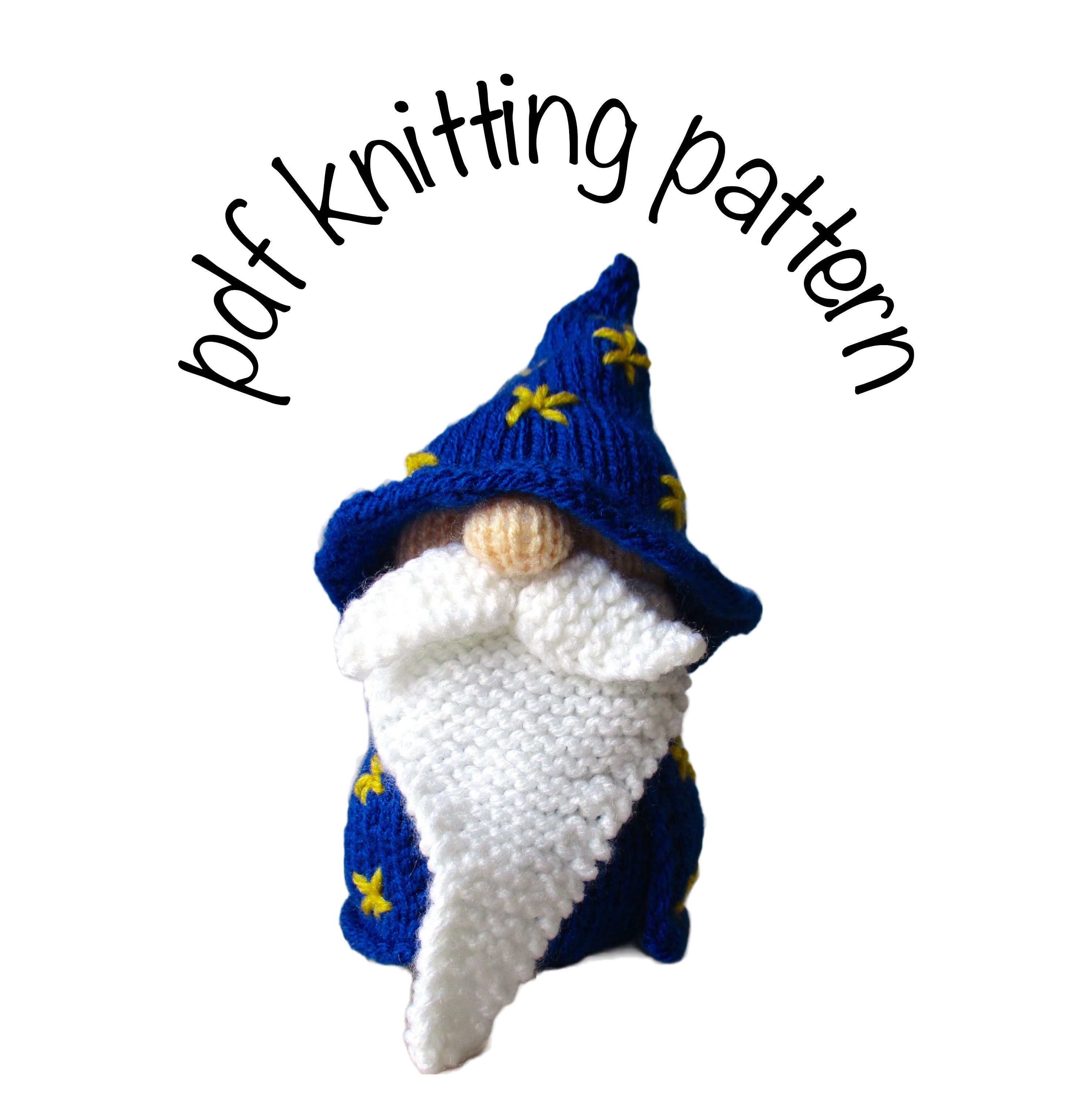 Grumble-snuff the Wizard Toy Knitting Patterns - Etsy UK