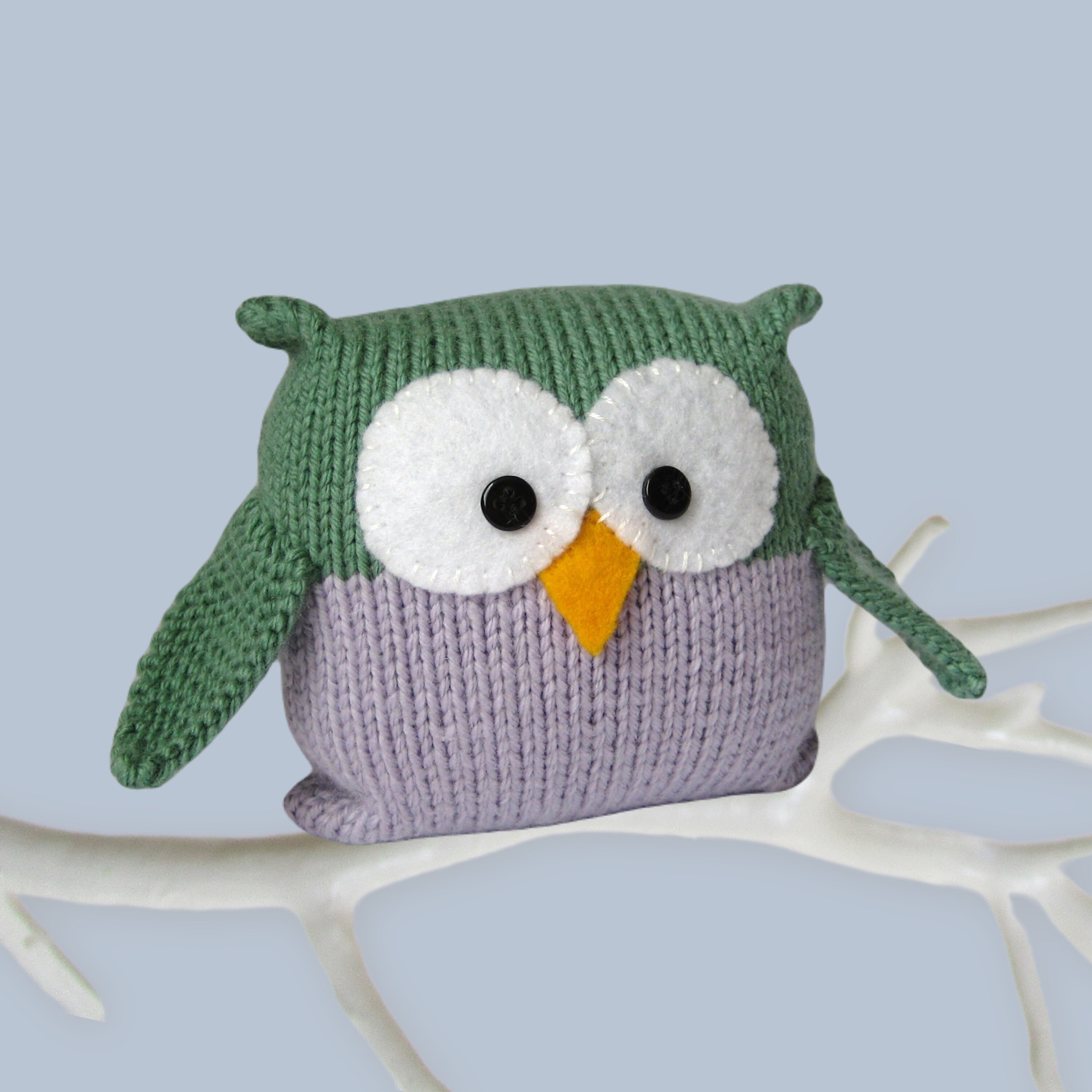 Tooley Owl Toy Knitting Pattern - Etsy