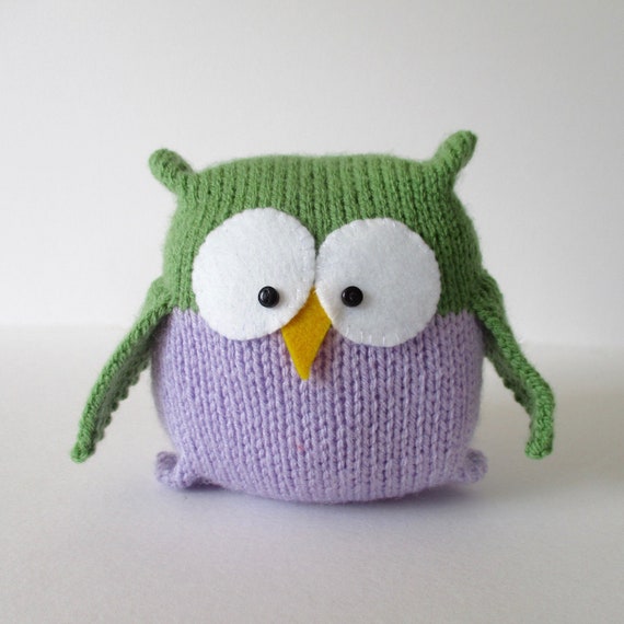 Tooley Owl Toy Knitting Pattern | Etsy