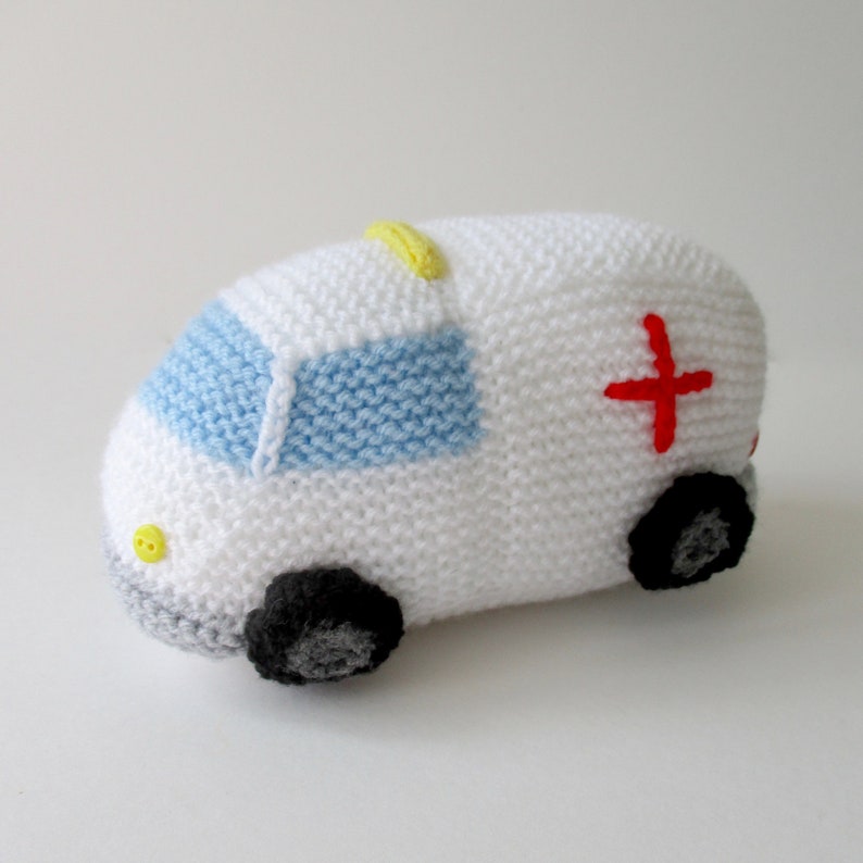 Emergency Vehicles Toy Knitting Patterns - Etsy UK