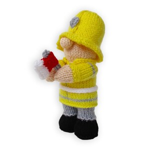 Fireman Fred Doll Knitting Pattern - Etsy
