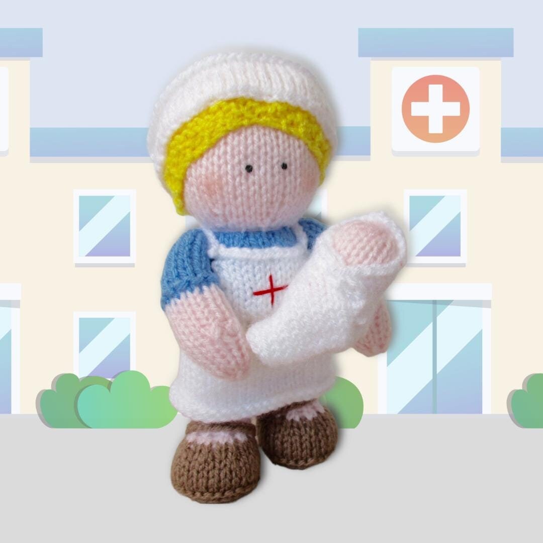 Nurse Wendy Doll Knitting Pattern - Etsy