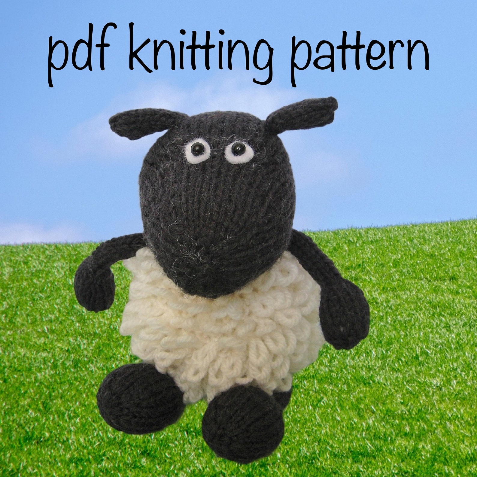 Loopy Sheep Toy Knitting Pattern - Etsy
