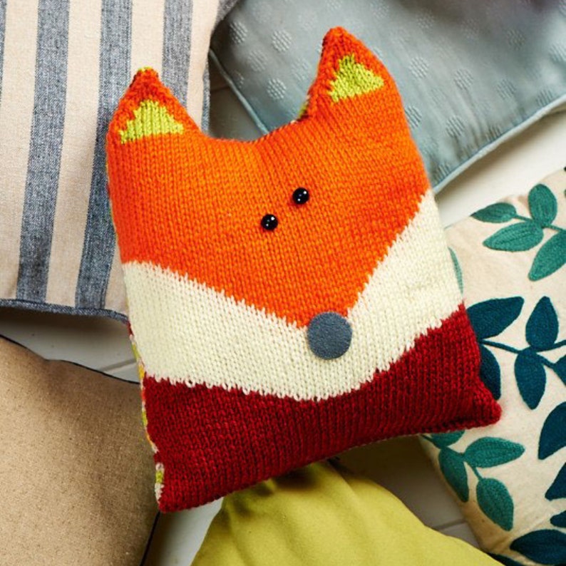 Oliver Fox Cushion Knitting Patterns - Etsy
