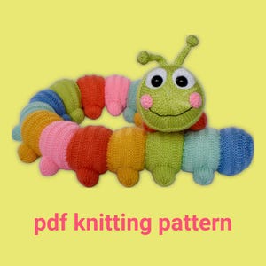 Cuddly Caterpillar Toy Knitting Pattern - Etsy