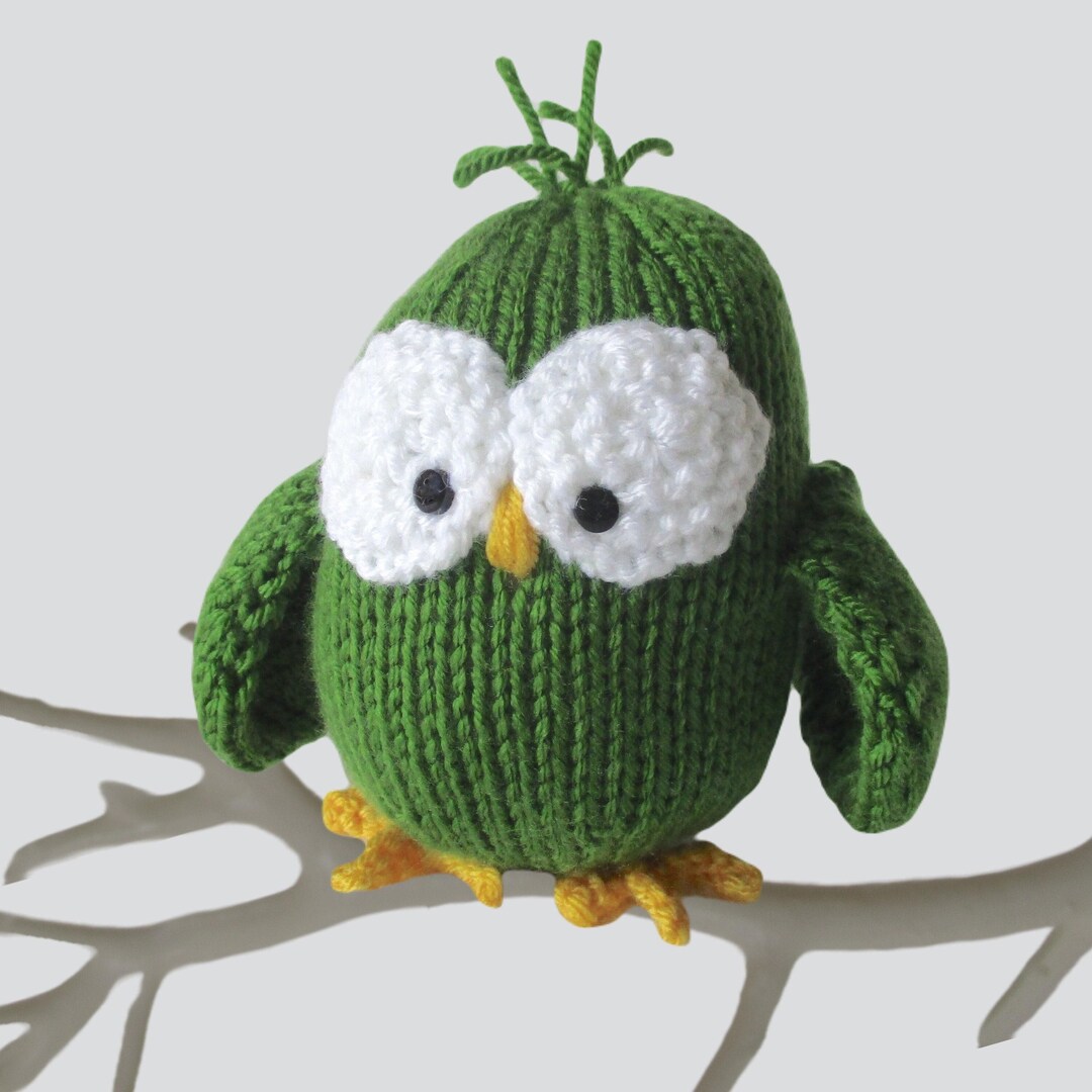 Knitting Pattern: "allsorts Owl" Toy Bird in DK Acrylic Yarn (PDF ...