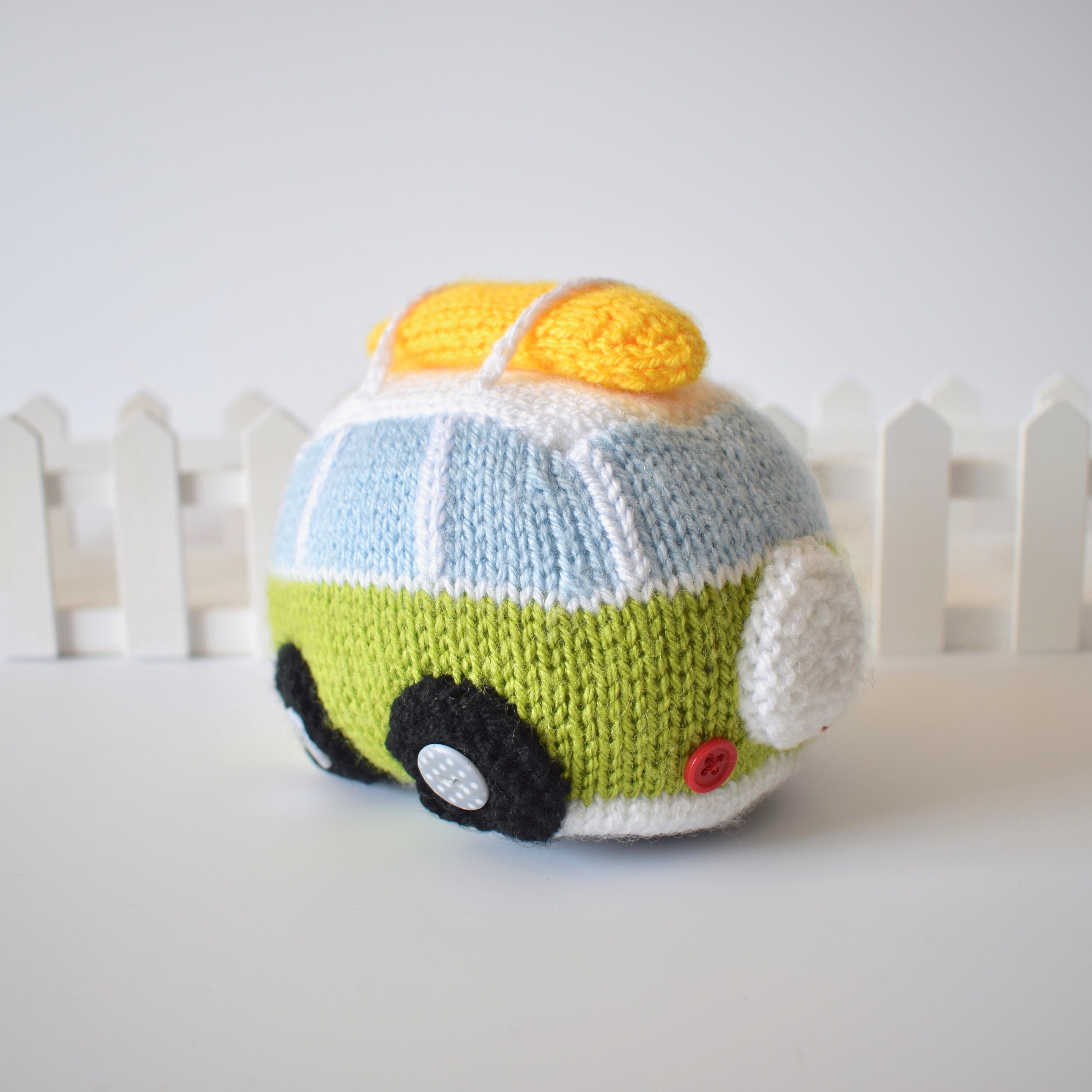 Surf's up Camper Van Toy Knitting Pattern - Etsy UK