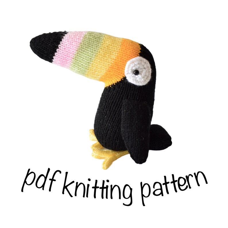 Tommy Toucan Toy Knitting Pattern - Etsy