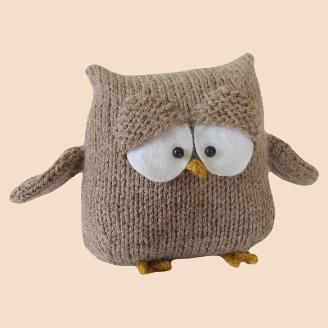 Oscar the Owl Toy Knitting Patterns - Etsy