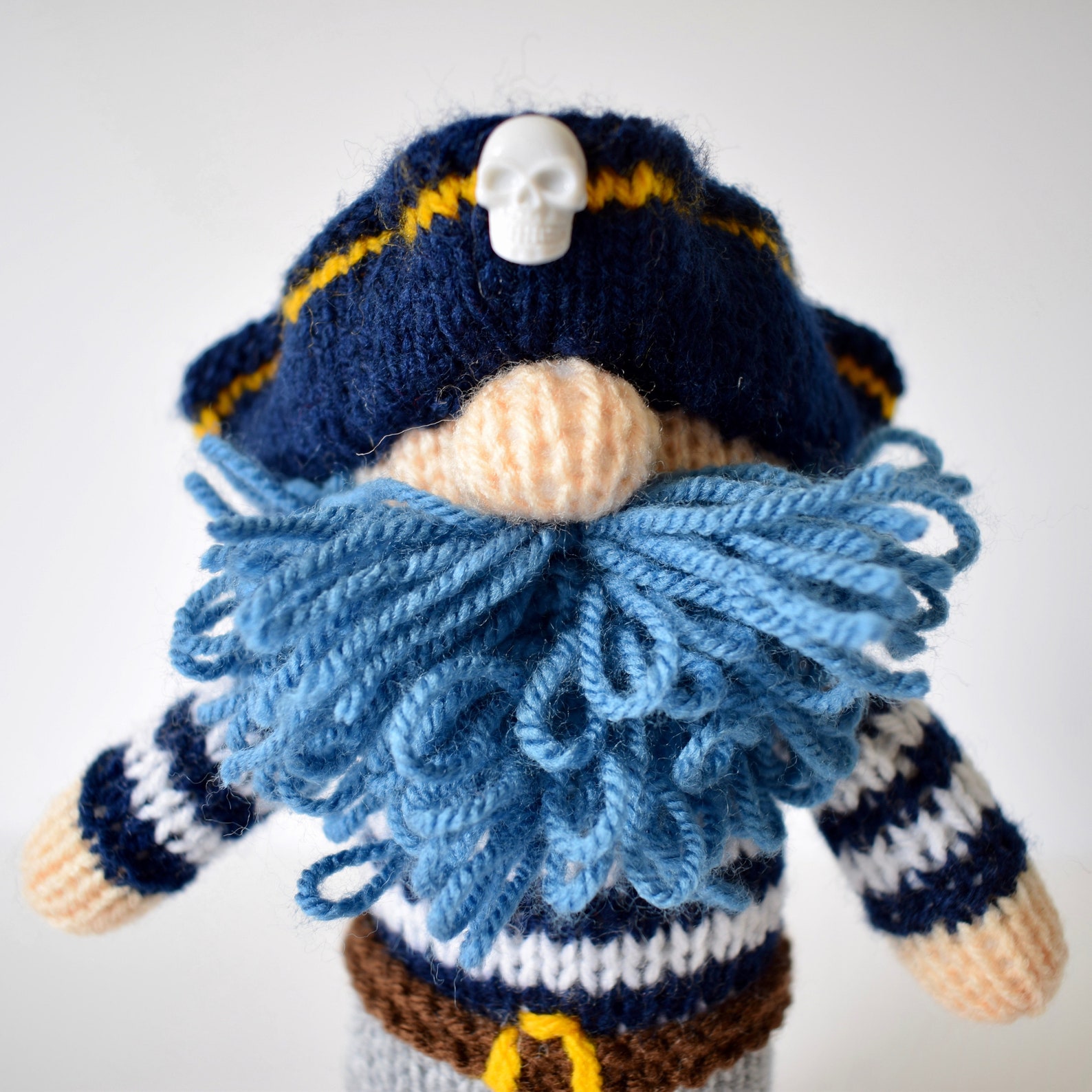 Captain Bluebeard Toy Doll Knitting Pattern - Etsy