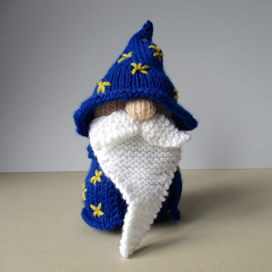 Grumble-snuff the Wizard Toy Knitting Patterns - Etsy