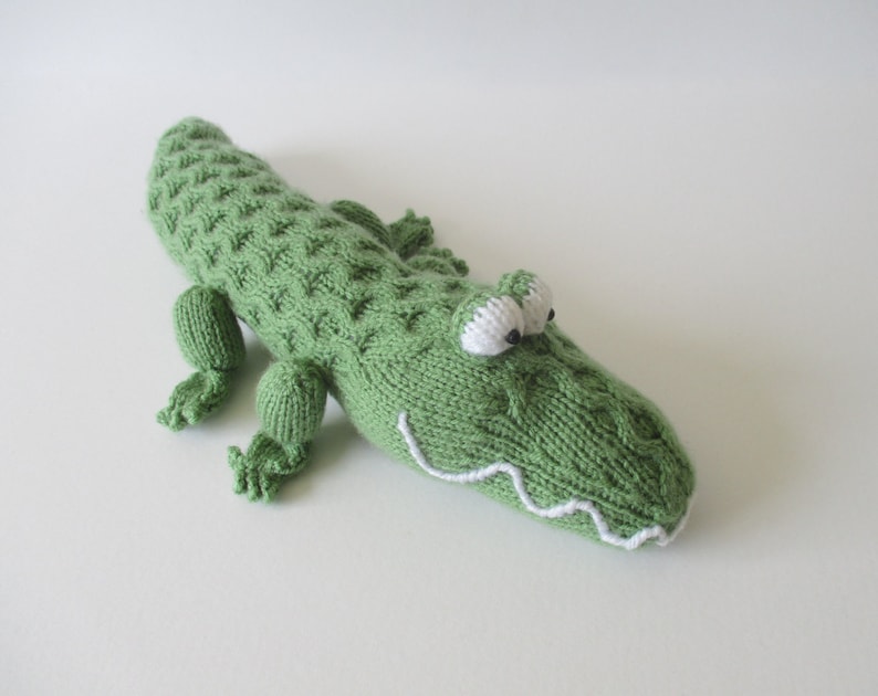Miles the Crocodile toy knitting pattern | Etsy