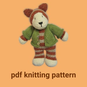 Tabby Cat Toy Knitting Pattern - Etsy