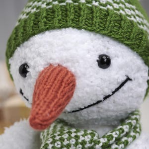 Snow Snuggly Snowman Knitting Pattern - Christmas Toy - PDF Download - Etsy