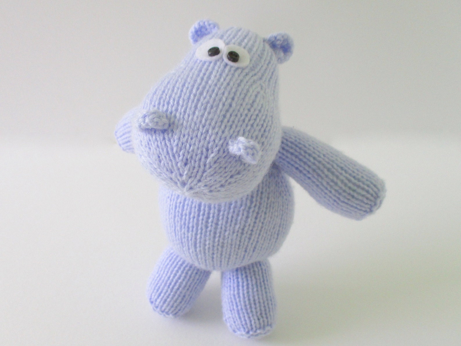 Harry the Hippo Toy Knitting Pattern | Etsy