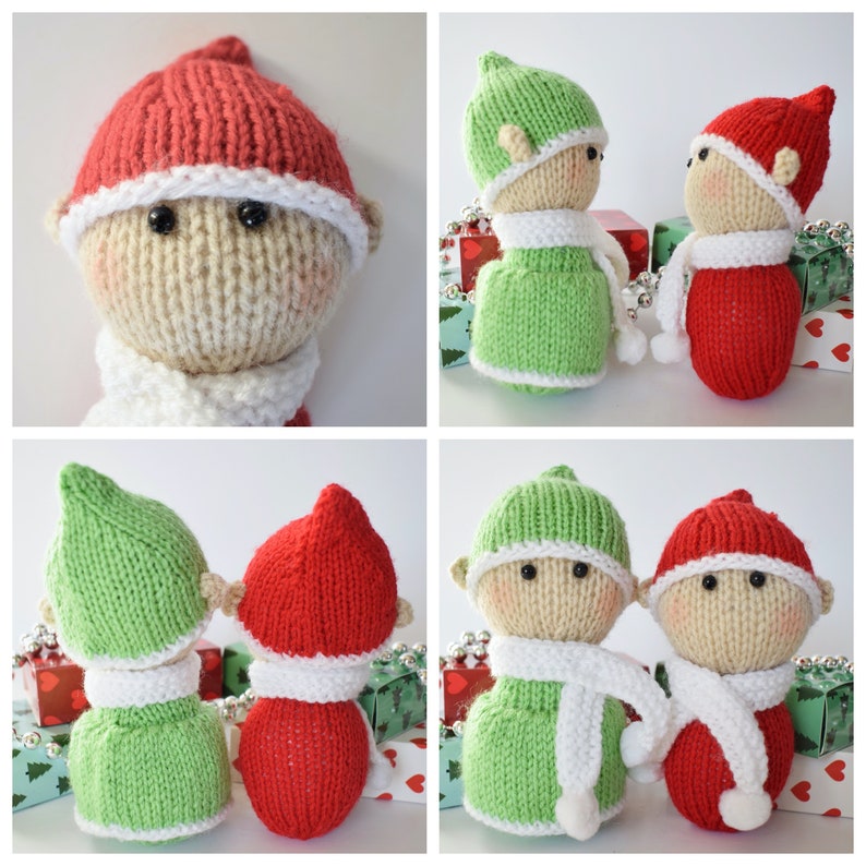 Twinkle and Sparky Elves Knitting Patterns - Etsy