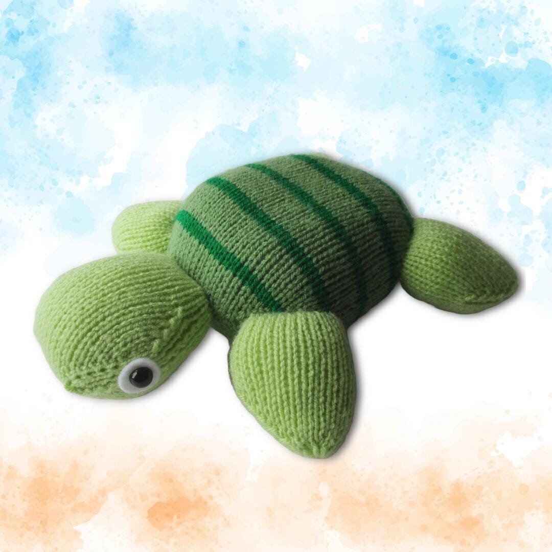 Topsy Turvy Turtle Toy Knitting Pattern - Etsy