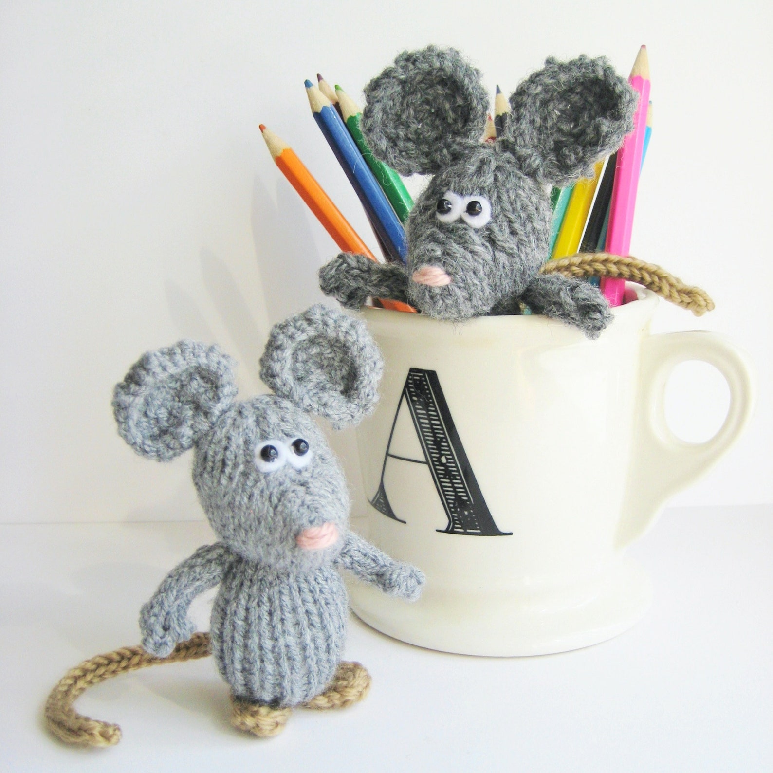 Dinky Mice Toy Knitting Pattern - Etsy