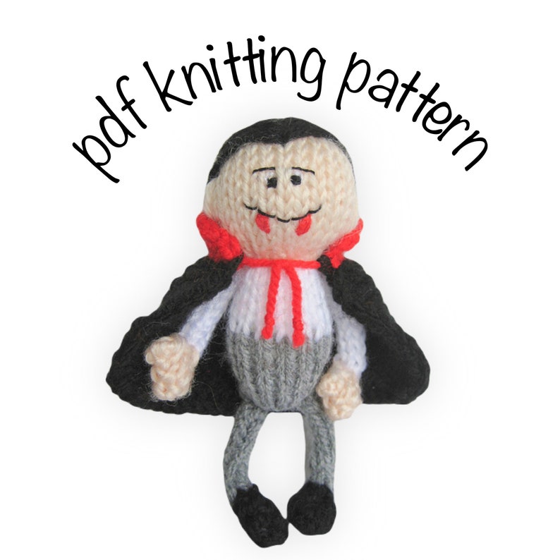 The Little Vampire Toy Knitting Pattern - Etsy