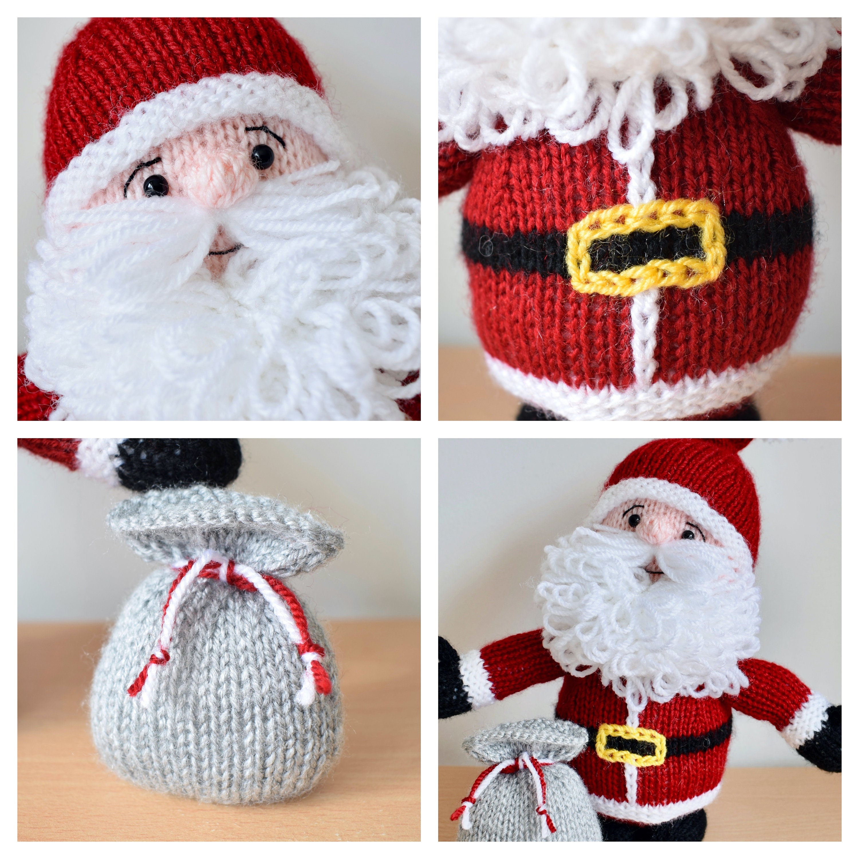 Cuddly Santa Toy Knitting Pattern | Etsy