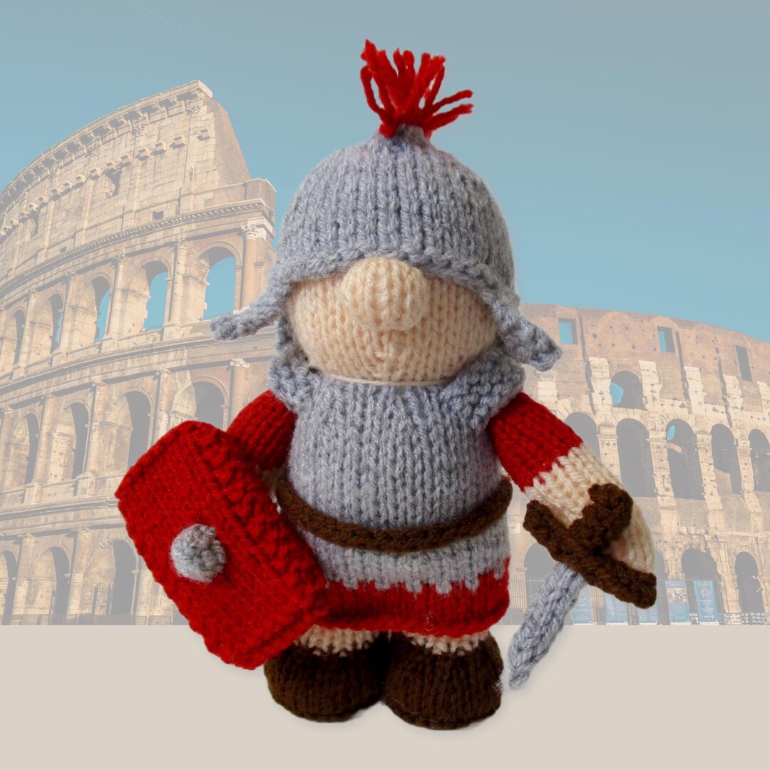 Antonius the Roman Soldier Doll Knitting Pattern - Etsy