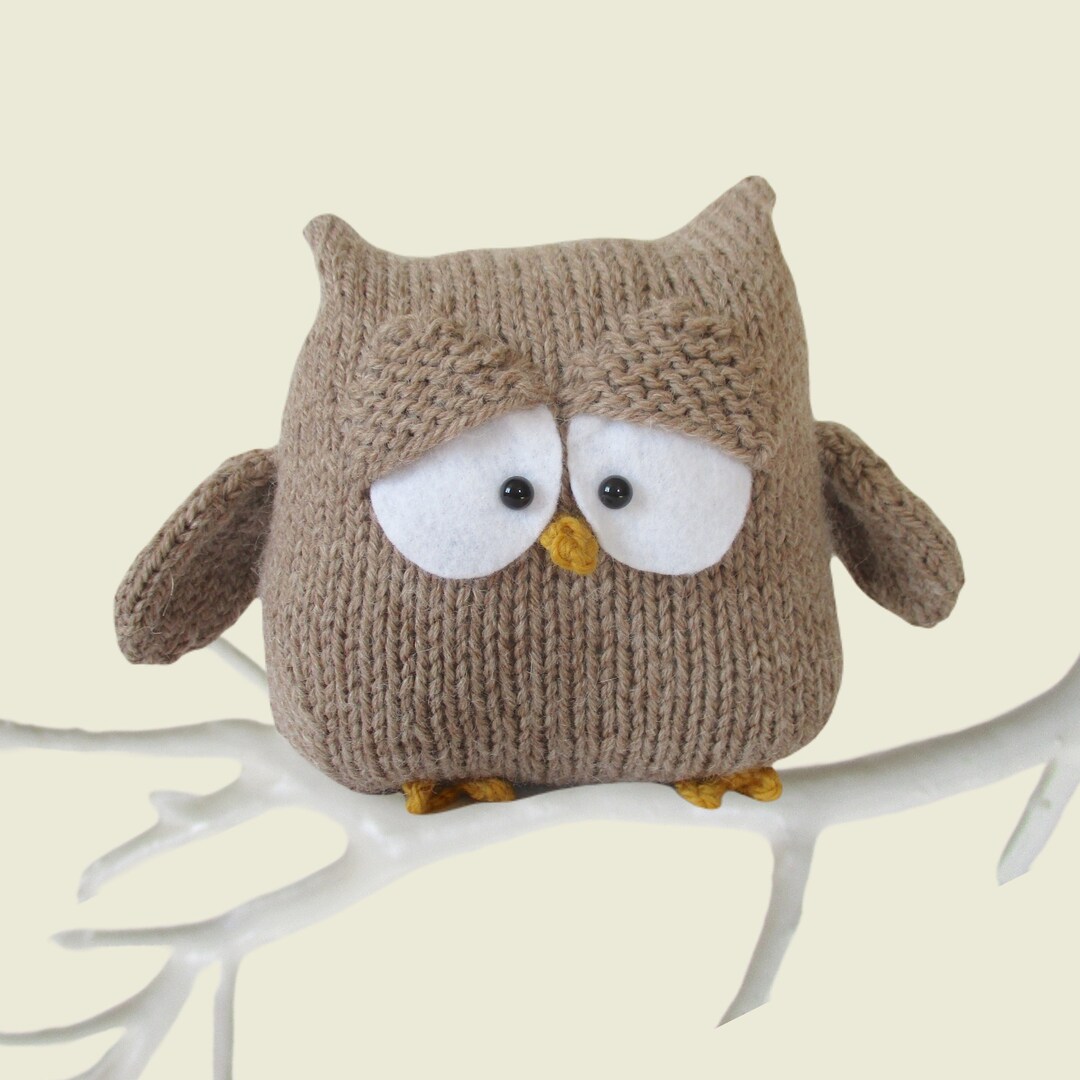 Oscar the Owl Toy Knitting Patterns - Etsy