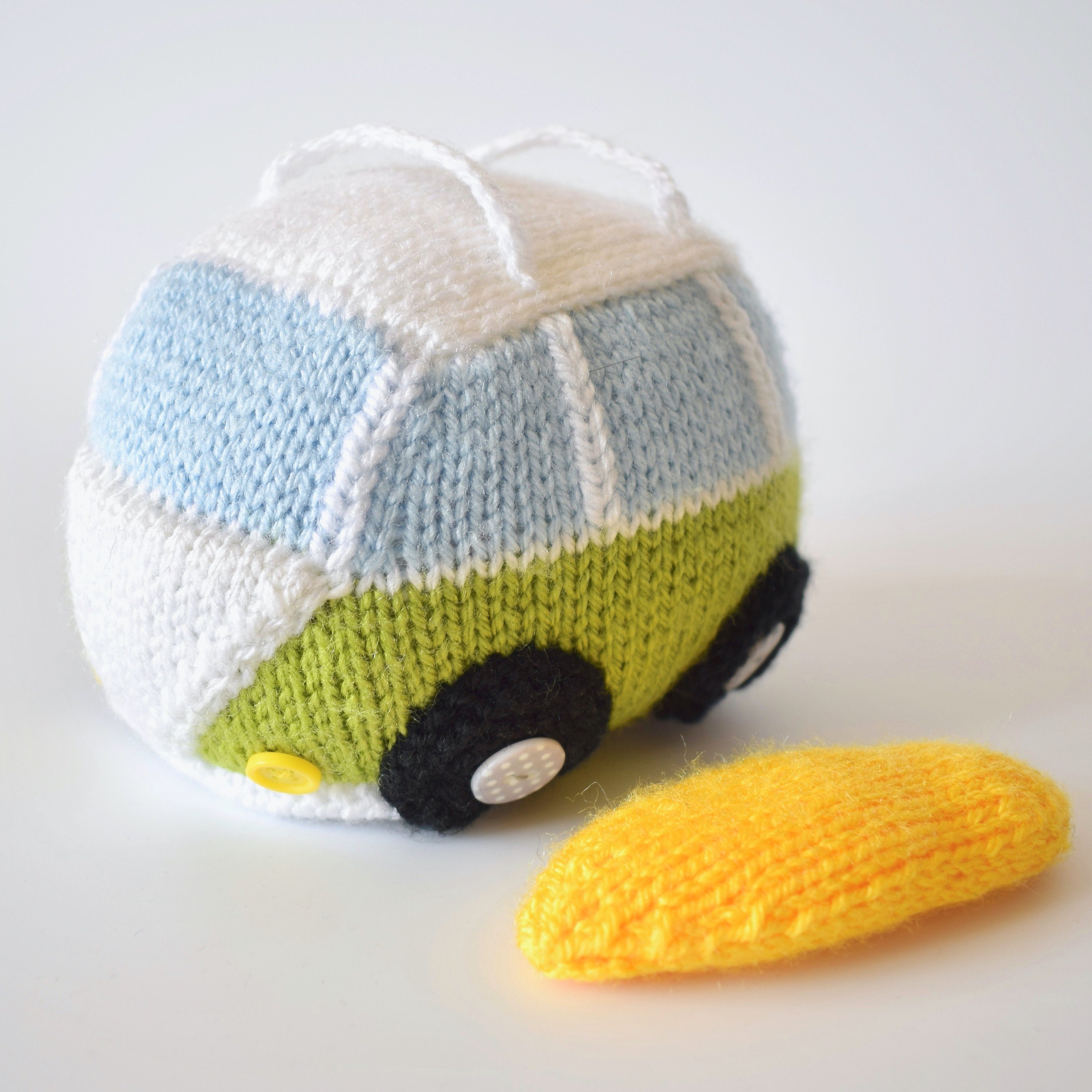 Surf's up Camper Van Toy Knitting Pattern - Etsy