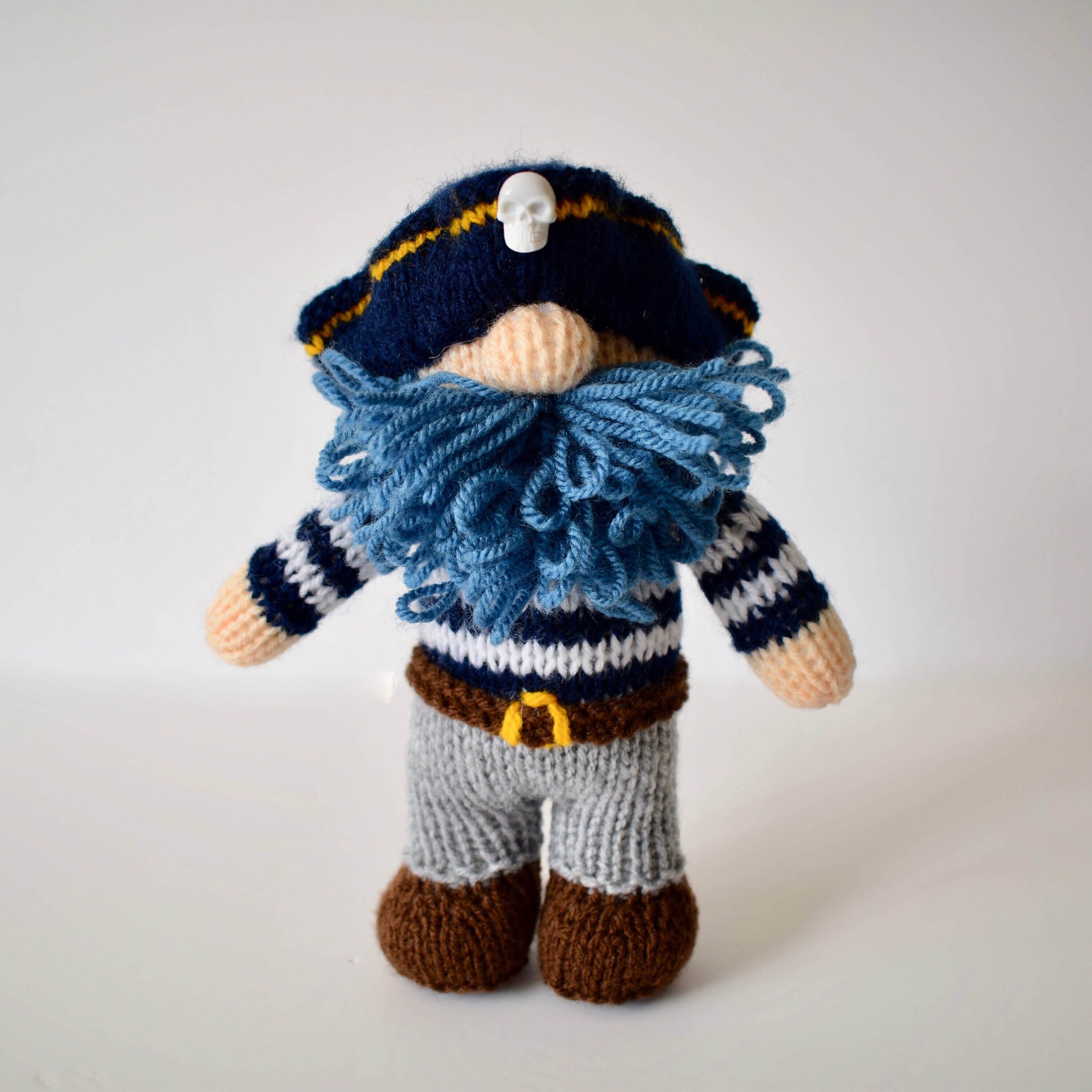 Captain Bluebeard Toy Doll Knitting Pattern - Etsy