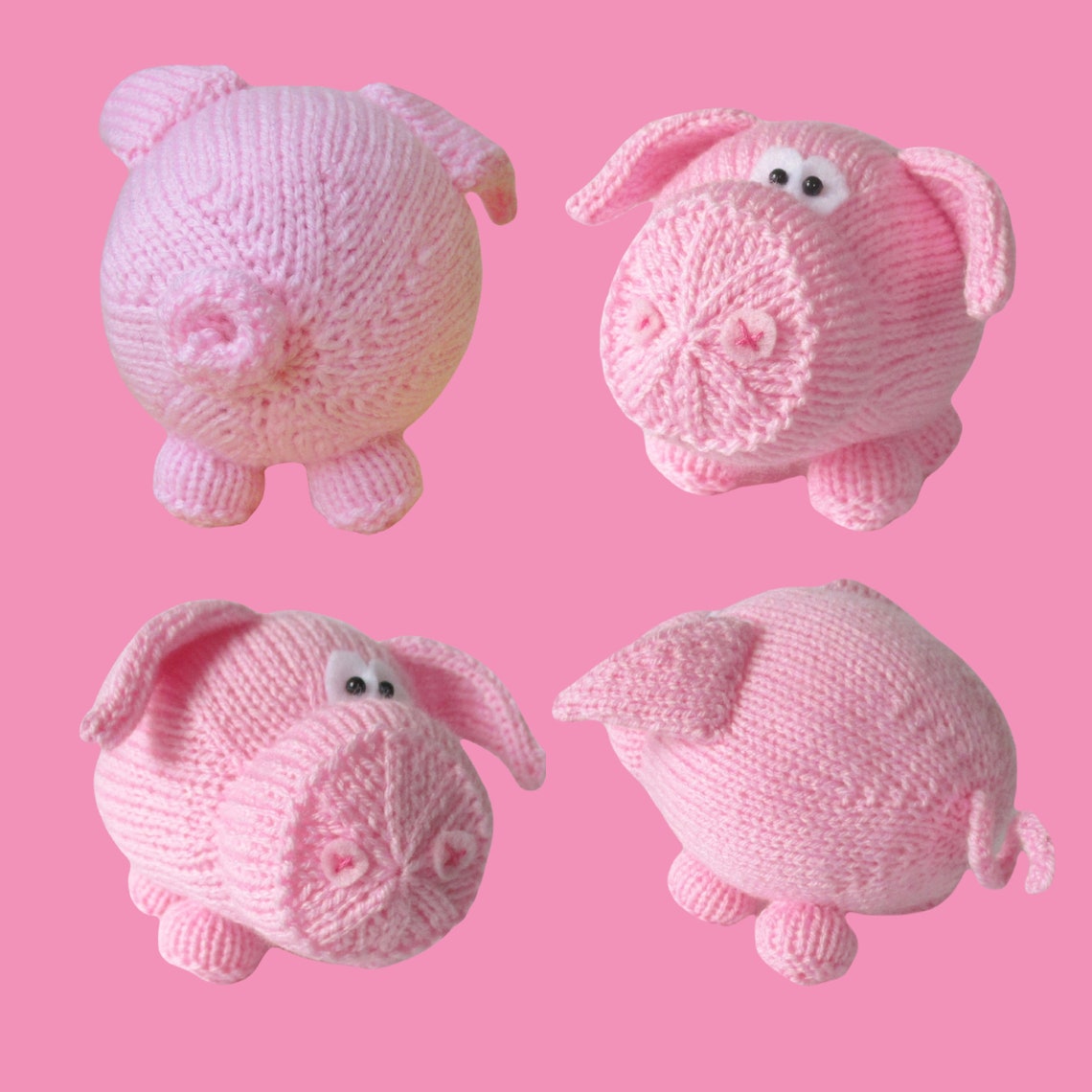 Twiglet the Piglet Toy Knitting Pattern - Etsy