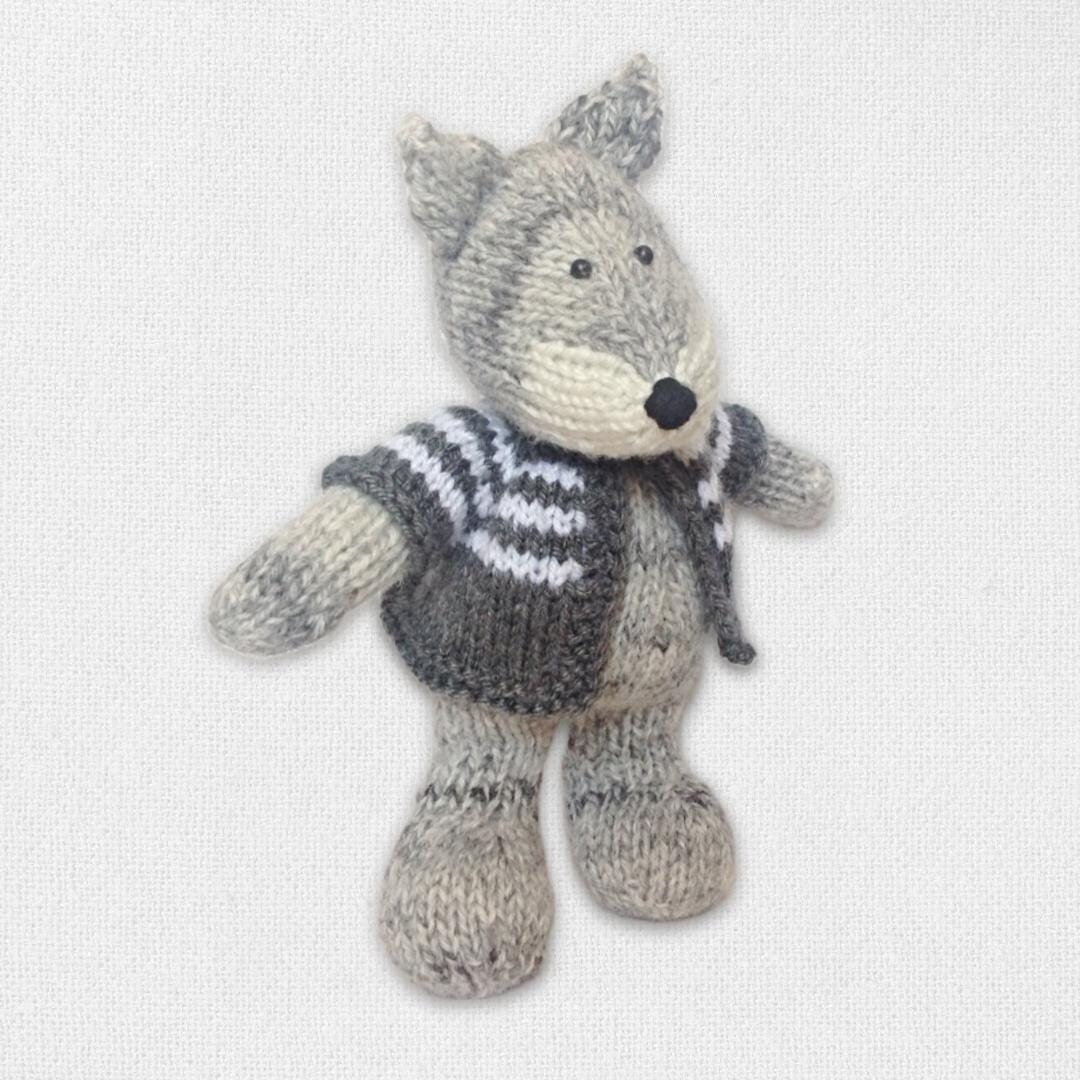 Gray Wolf Toy Knitting Patterns - Etsy