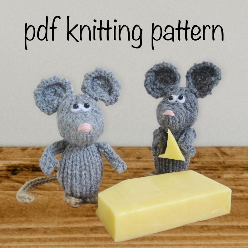 Dinky Mice Toy Knitting Pattern - Etsy UK