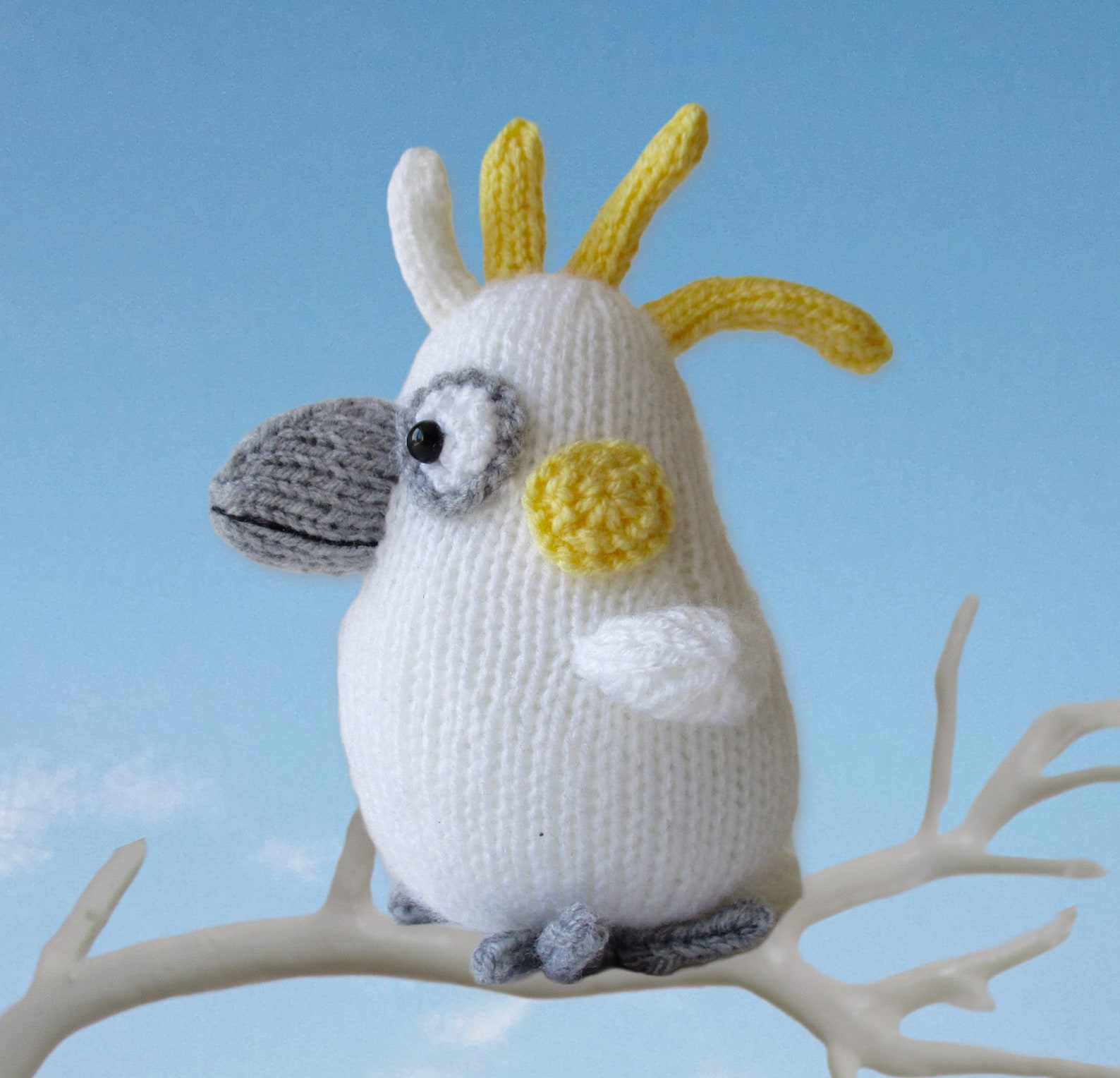 Colin the Cockatoo Toy Knitting Pattern - Etsy