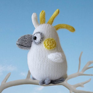 Colin the Cockatoo Toy Knitting Pattern - Etsy
