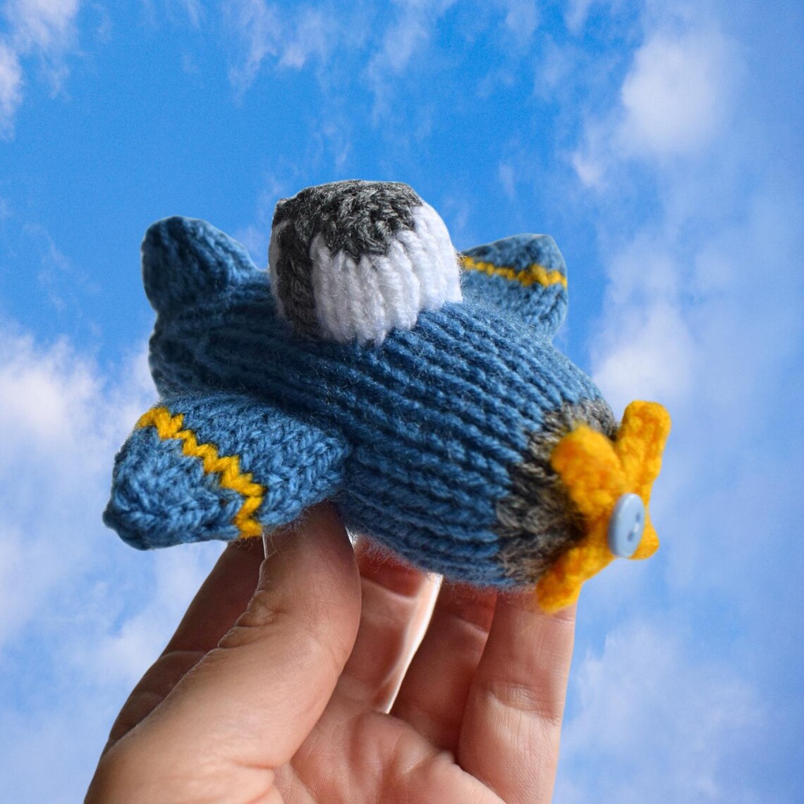 Dinky Plane Knitting Pattern - Toy Aeroplane - PDF Download - Etsy