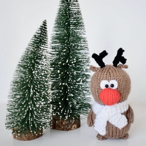 Santa, Rudolph and Robin Christmas Toys Knitting Patterns - Etsy UK