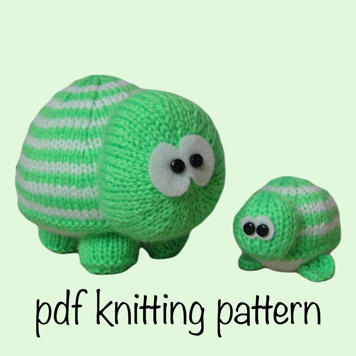 Tim and Tom Turtles Toy Knitting Patterns - Etsy
