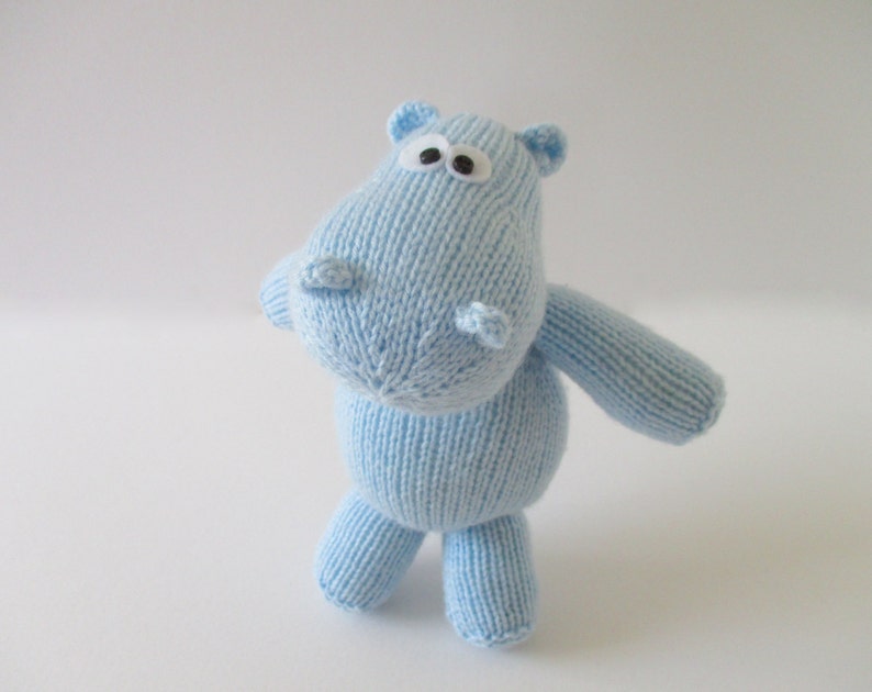 Harry the Hippo toy knitting pattern | Etsy