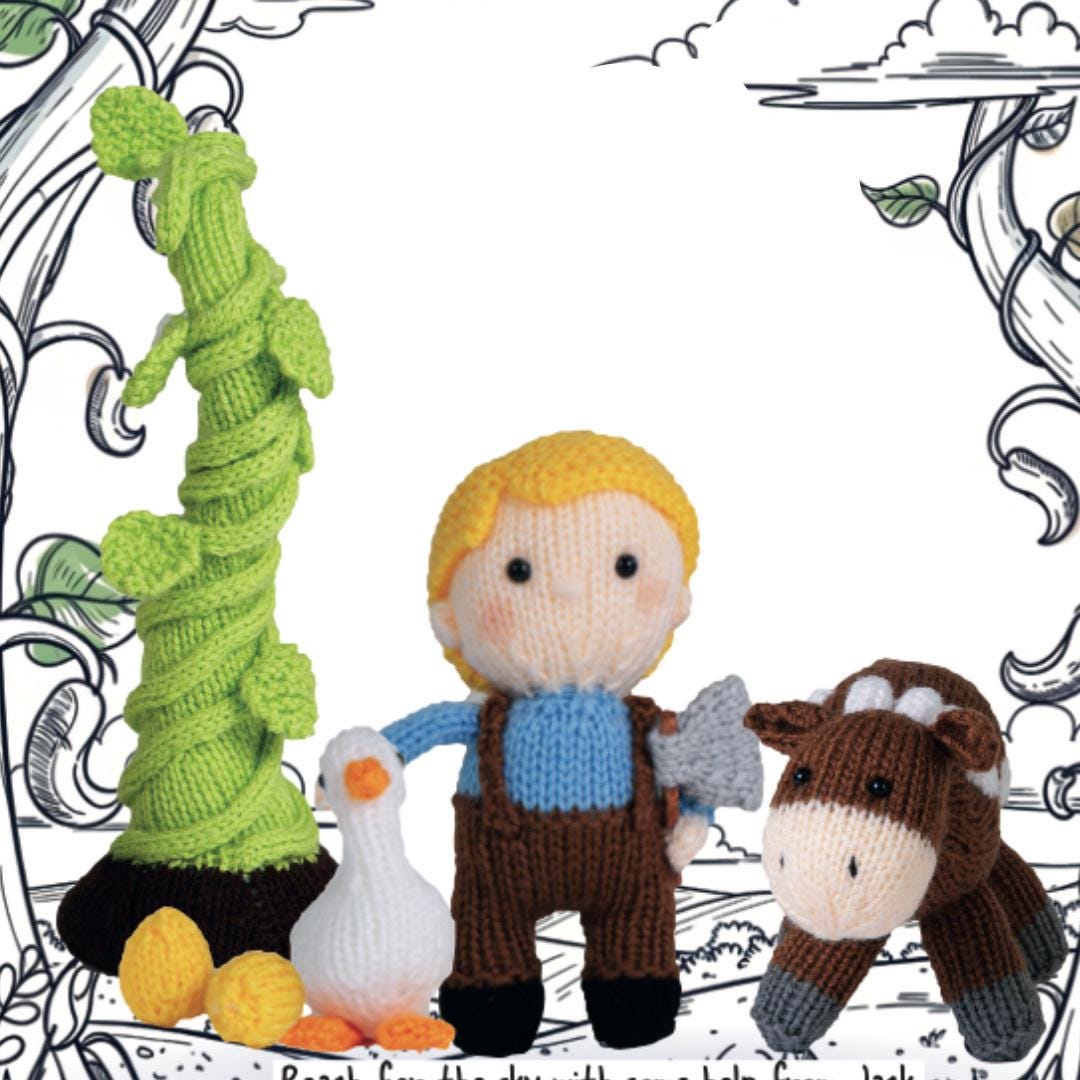 Jack and the Beanstalk Pantomime Characters Toy Dolls Knitting Pattern ...