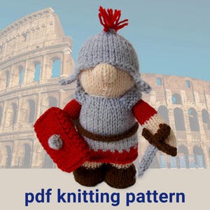 Knitting Pattern: "antonius" the Roman Soldier Doll Toy (PDF Digital ...