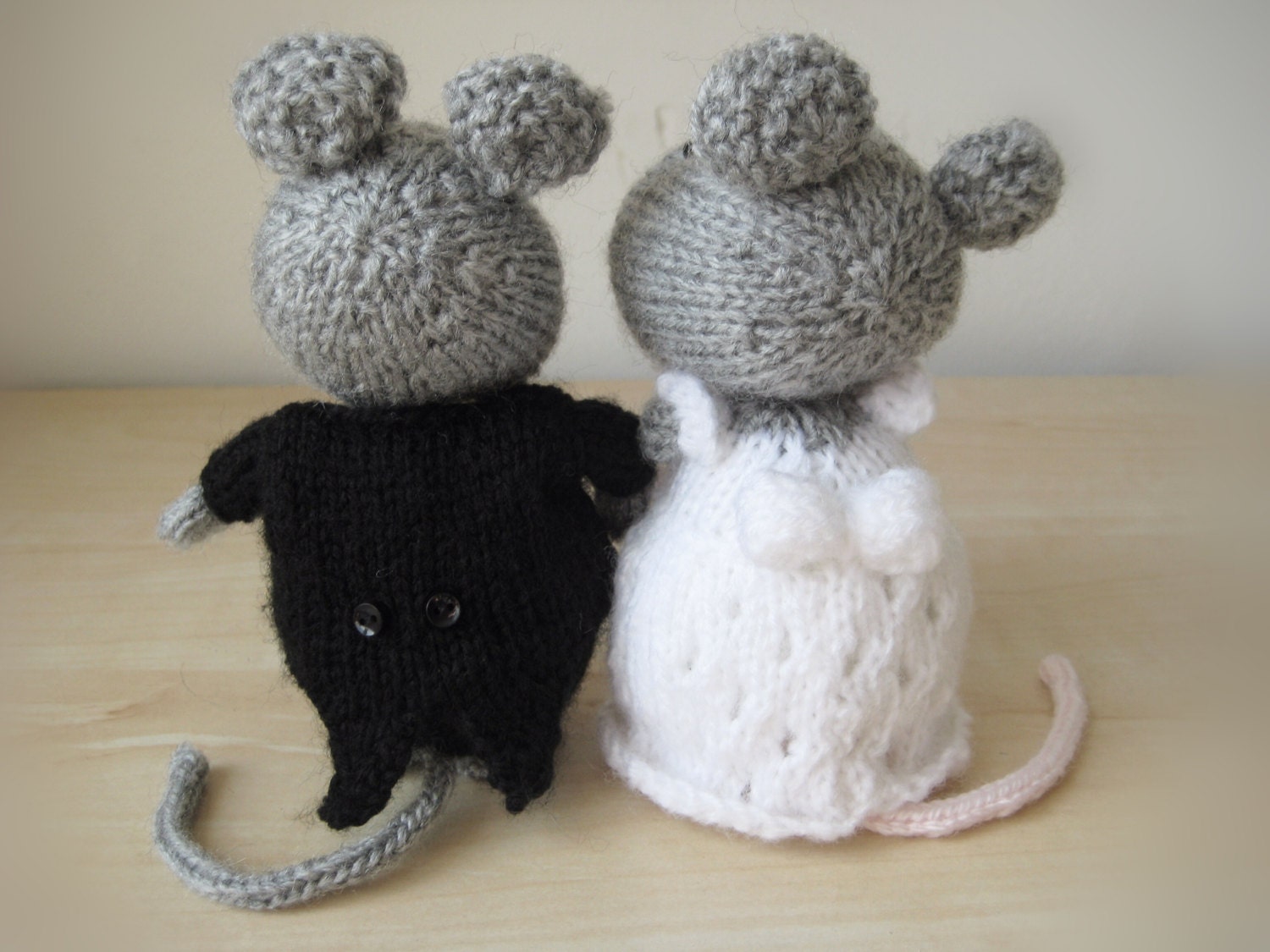 Wedding Mice Bride and Groom Toy Knitting Patterns | Etsy UK