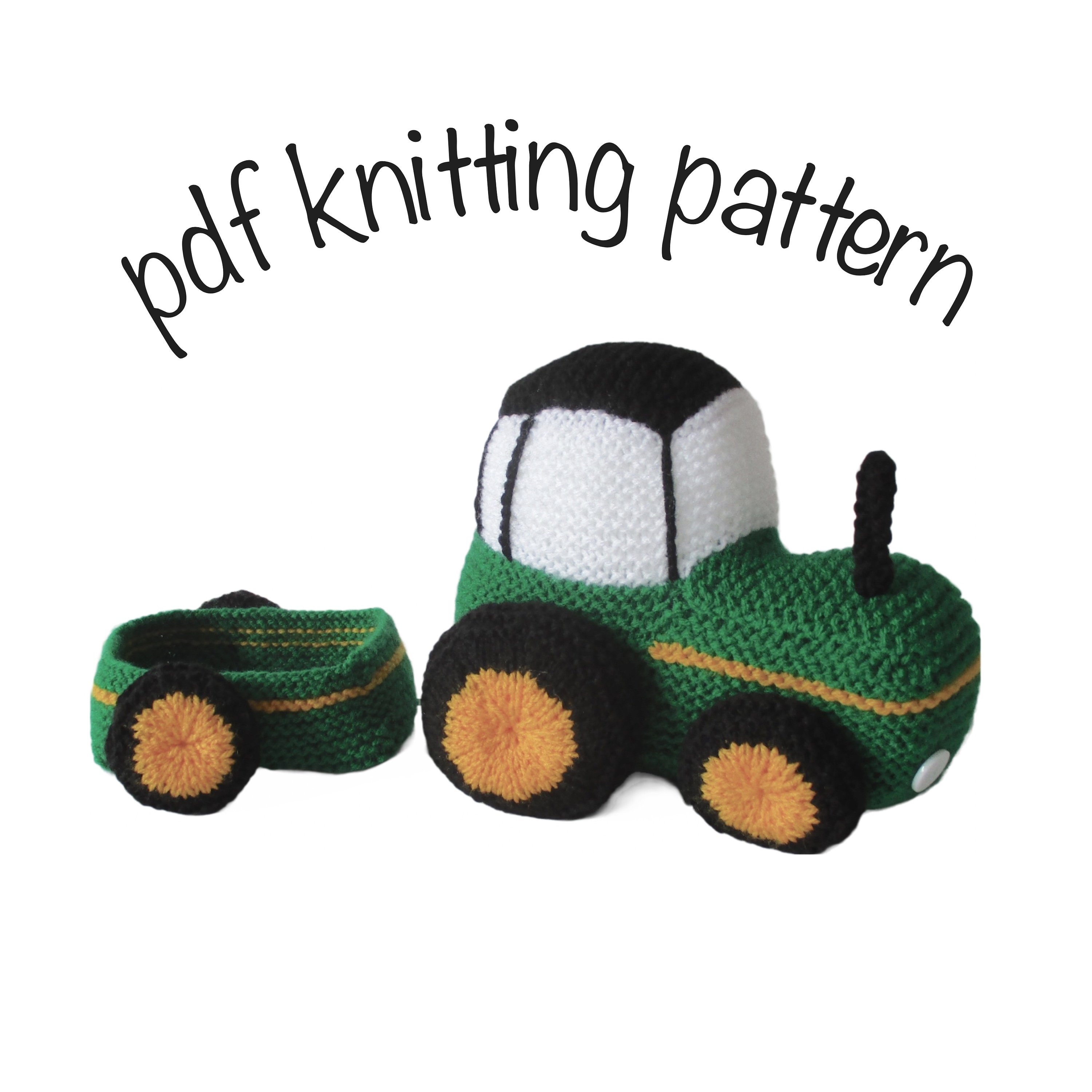 Tractor Knitting Pattern - Etsy