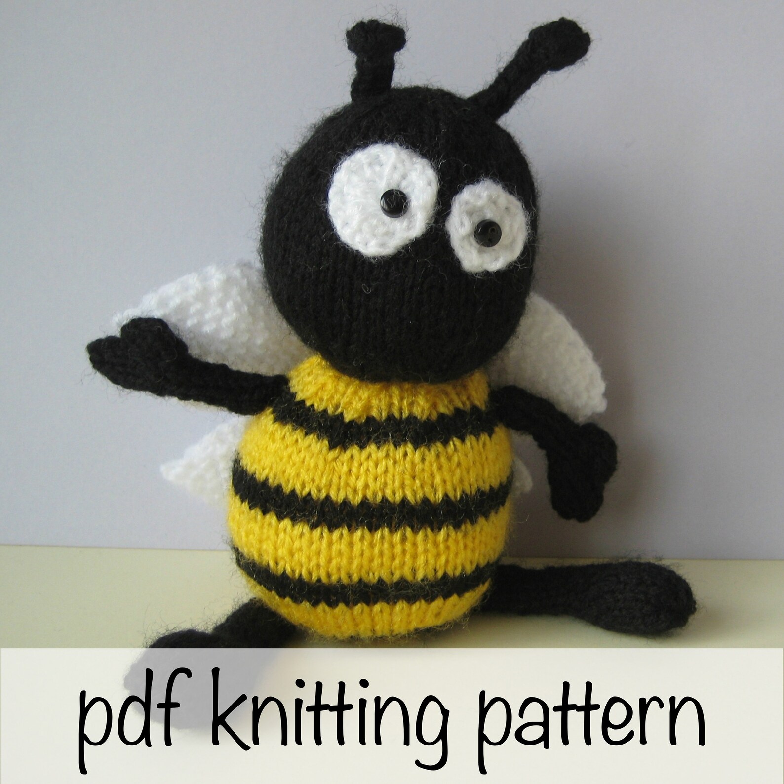 Bumble the Bee Toy Knitting Patterns - Etsy