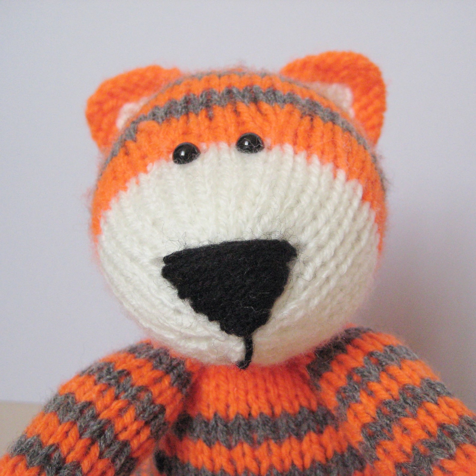 Toby the Tiger Toy Knitting Pattern - Etsy