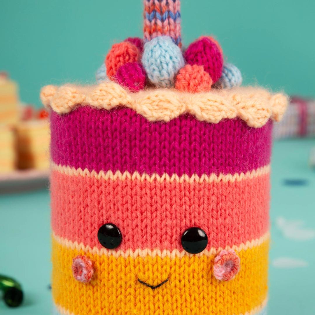Celebration Cake Knitting Pattern | Rainbow Tiered Toy (PDF Download ...