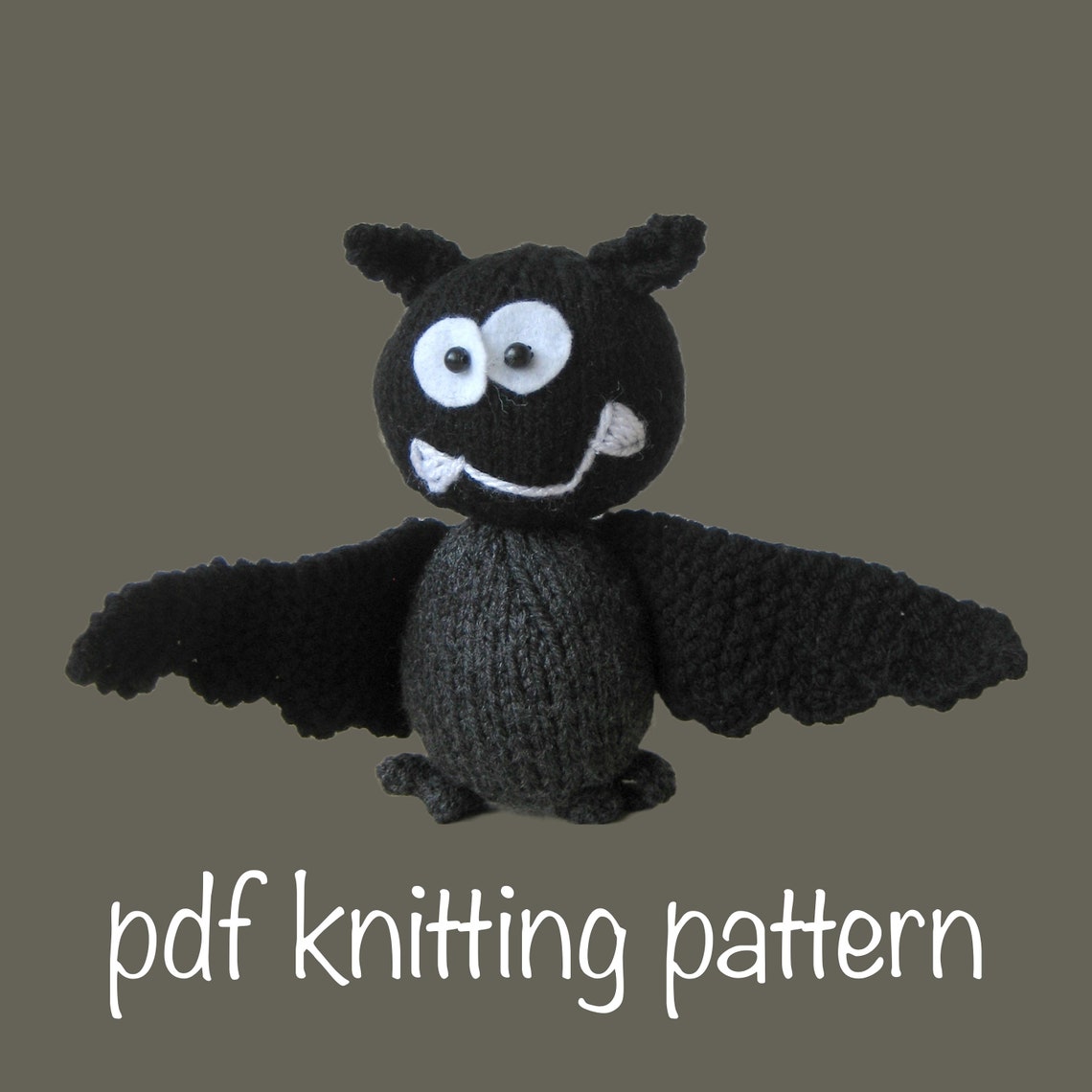 Billy the Bat Toy Knitting Pattern - Etsy