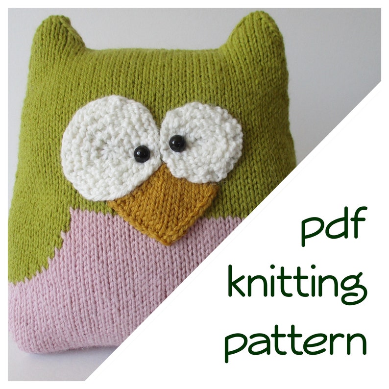 Owl Cushion Knitting Patterns - Etsy